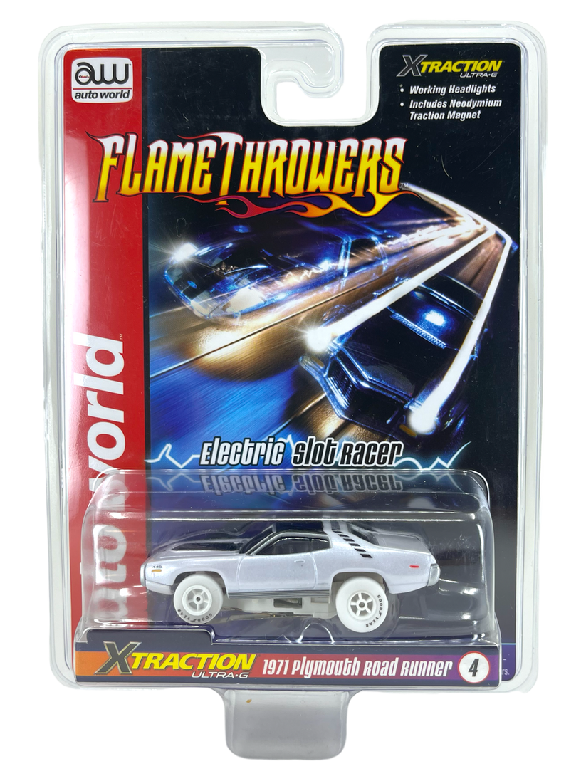1971 Plymouth Road Runner FlameThrower iWheels Chase H.O. Scale Slot C ...
